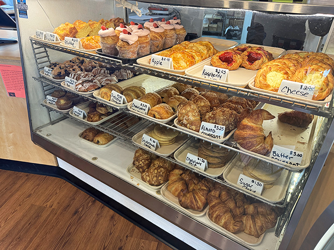 Heaven has a display case, and it looks exactly like this lineup of perfectly golden, butter-kissed French pastries.