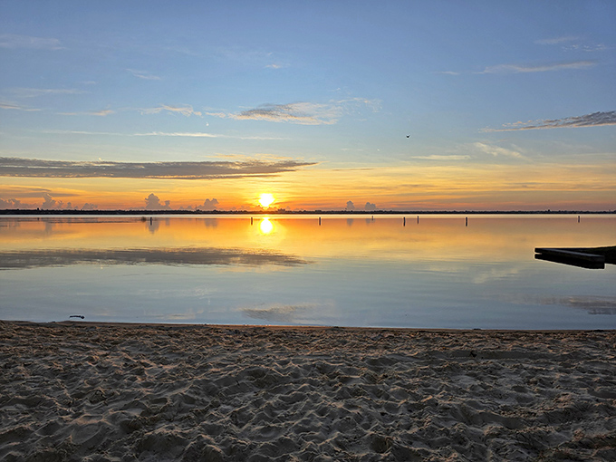 Veterans Beach offers the perfect lakeside sunset without coastal crowds or prices. The kind of peaceful evening view that makes retirement decisions much easier.