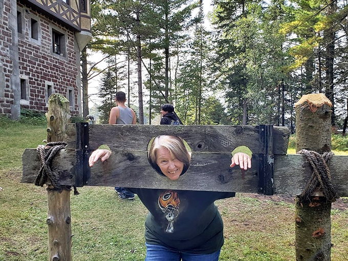 
Honey, I think you've finally found your calling. Medieval stocks offer visitors a chance to experience justice, 15th-century style, without the rotten tomatoes. 