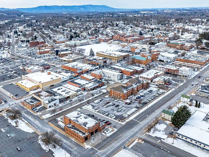 From above, Waynesboro spreads between mountains and valleys like it found the perfect spot and decided to stay.