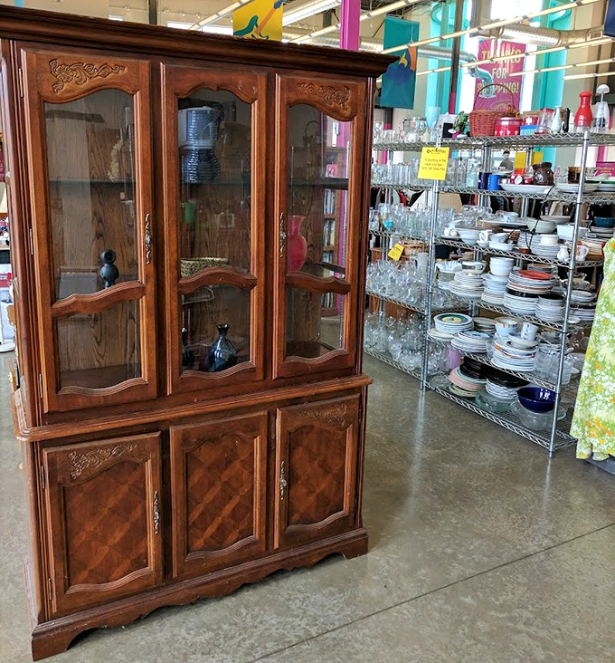 This isn't just furniture&mdash;it's a time machine. Imagine the dinner parties this elegant china cabinet has witnessed, and the stories it could tell about its previous homes.