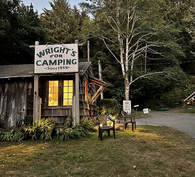 Old-school camping charm since 1959. Wright's For Camping offers a nostalgic overnight experience among towering pines just minutes from the beach.