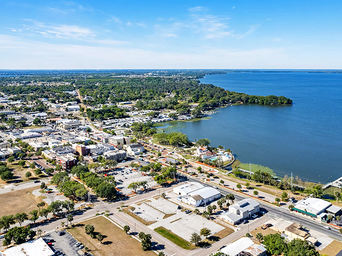 From above, Eustis reveals its perfect balance &ndash; a downtown that matters, a lake that defines, and neighborhoods that invite you to stay awhile. 
