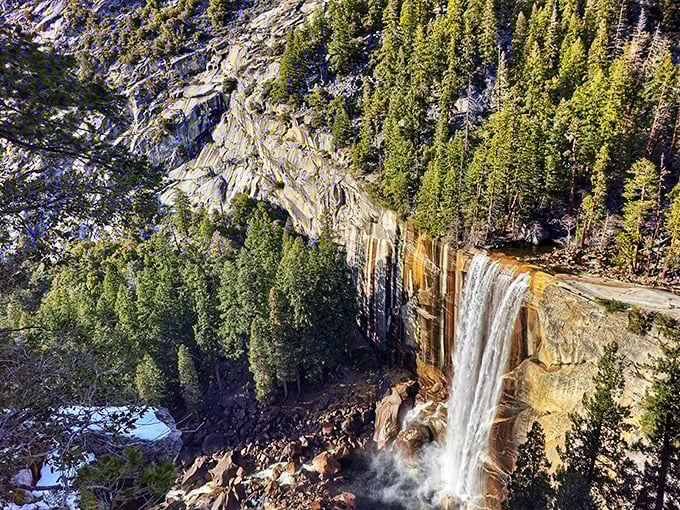 Vernal Falls from above: proof that sometimes the best views in life require a bit of altitude and a willingness to keep climbing.