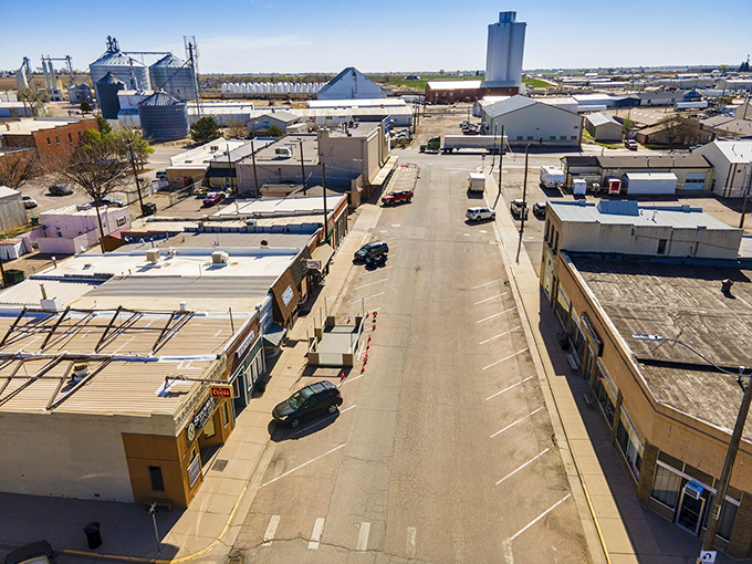 This aerial view reveals Eaton's practical layout, where everything you need is within reach but nothing feels cramped or chaotic.