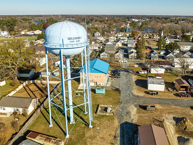 Millsboro's iconic blue water tower stands sentinel over a town that's mastered the art of peaceful living without sacrificing convenience.