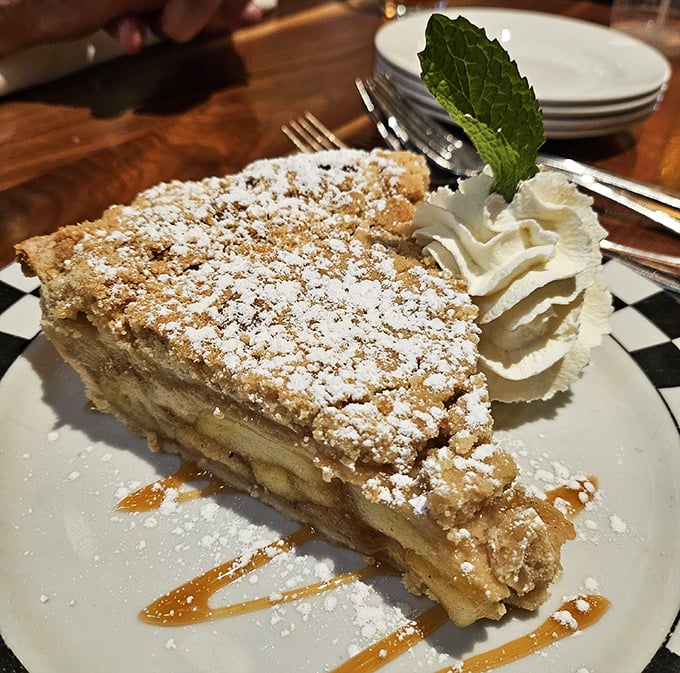 This isn't just apple pie&mdash;it's a crumbly, caramel-drizzled masterpiece that makes you understand why people used to cool these on windowsills.