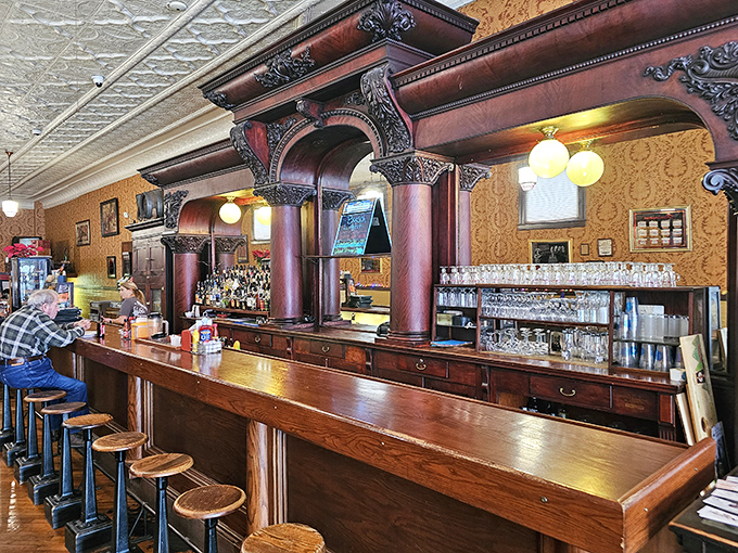 The bar at Kissner's isn't just furniture&mdash;it's a community gathering spot where elbows have polished the wood to a gleam that no varnish could replicate.