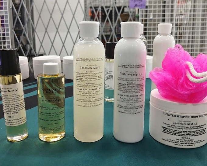 Homemade soaps and lotions bring artisanal touches to the market, proving Trader Jack's appeals to all five senses.