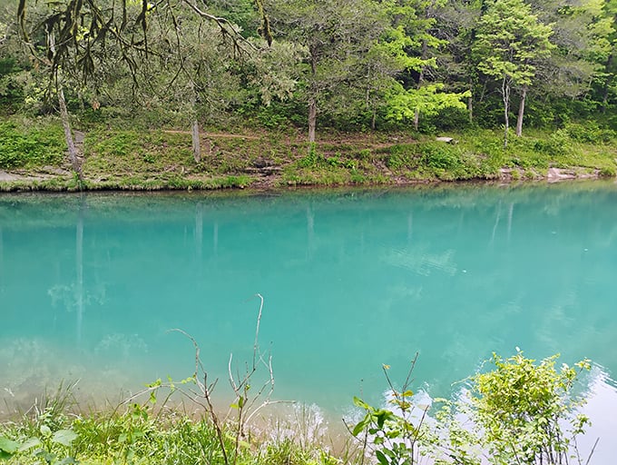 That impossible turquoise isn't Photoshop magic &ndash; it's the real-life result of minerals, depth, and Arkansas's gift for natural wonder.