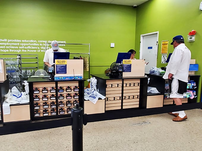 The final frontier: checkout counters where friendly staff turn your treasure hunt into a mission accomplished.