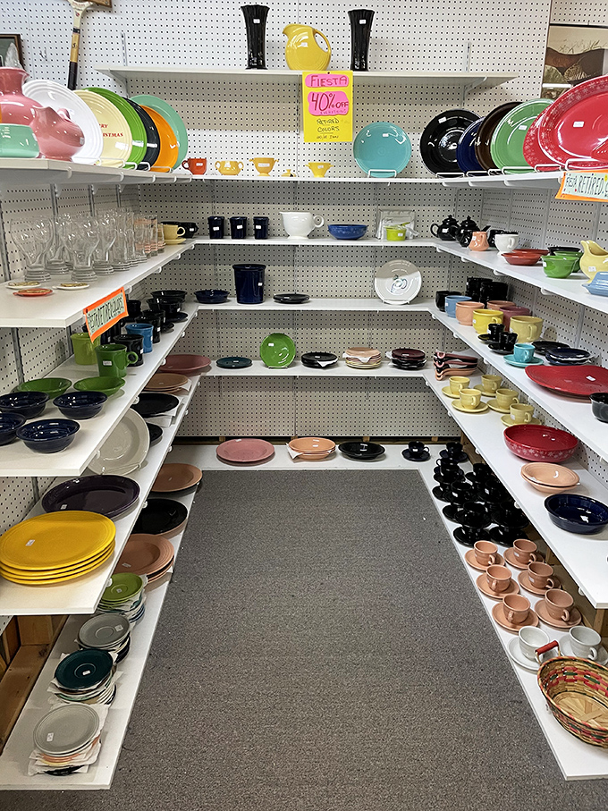 This Fiestaware paradise showcases America's most beloved dinnerware in a rainbow of colors that would make any dinner table Instagram-worthy.