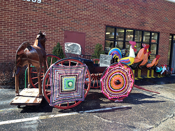 Garden art that makes your neighbors' plastic flamingos look like amateurs. These metal roosters aren't just decorative&mdash;they're statement pieces.