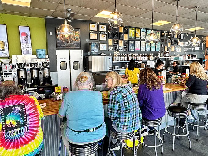 The counter seats: where solo diners become temporary family, united by coffee and the shared belief that mornings deserve respect.