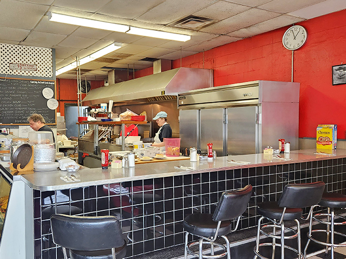 Where the magic happens&mdash;the beating heart of Martha's Diner. Some call it a kitchen; regulars know it's a breakfast laboratory.