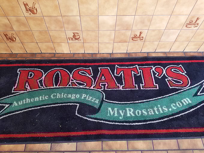 Even the doormat welcomes you with style. Step into Rosati's and leave your diet concerns at the door.