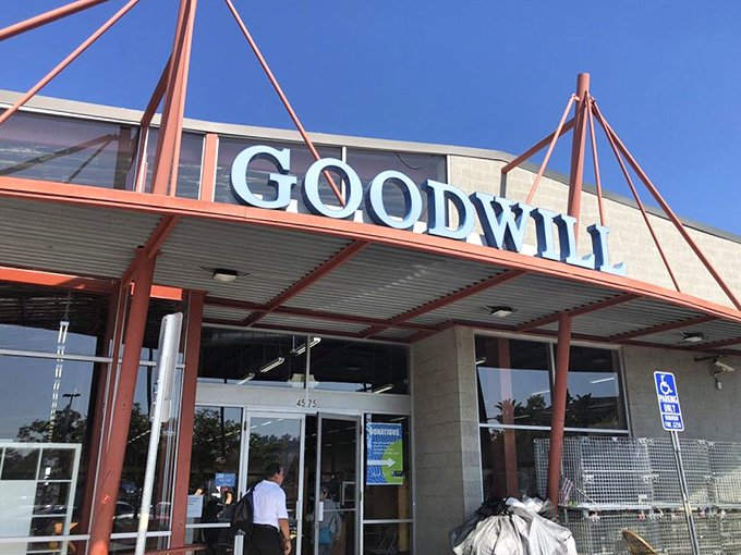 Where the treasure hunt begins anew each day. Donations enter through these doors, creating the ever-changing inventory that keeps thrifters coming back.