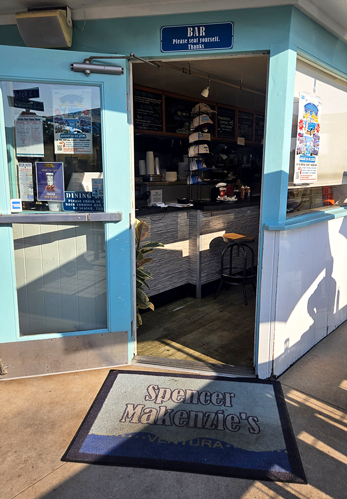 The entrance mat doesn't just say "welcome"&mdash;it promises a genuine Ventura seafood experience that locals have treasured for years.