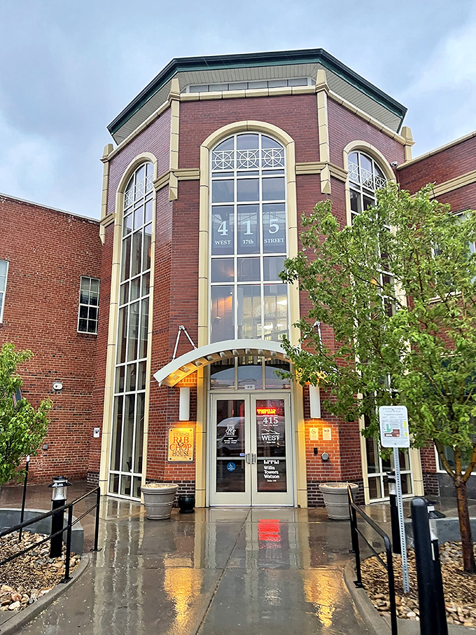 This impressive entrance promises the kind of dining experience that transforms ordinary evenings into memorable culinary adventures.