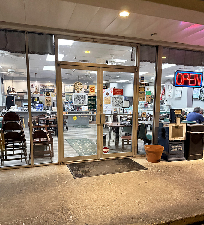 That glowing OPEN sign in the entrance isn't just information&mdash;it's an invitation to discover your new favorite breakfast spot today.