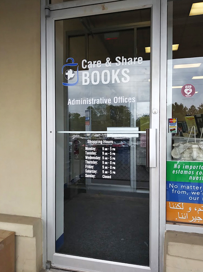 Even the entrance tells a story of organization and welcome. Those hours of operation are the golden ticket to your next great find.