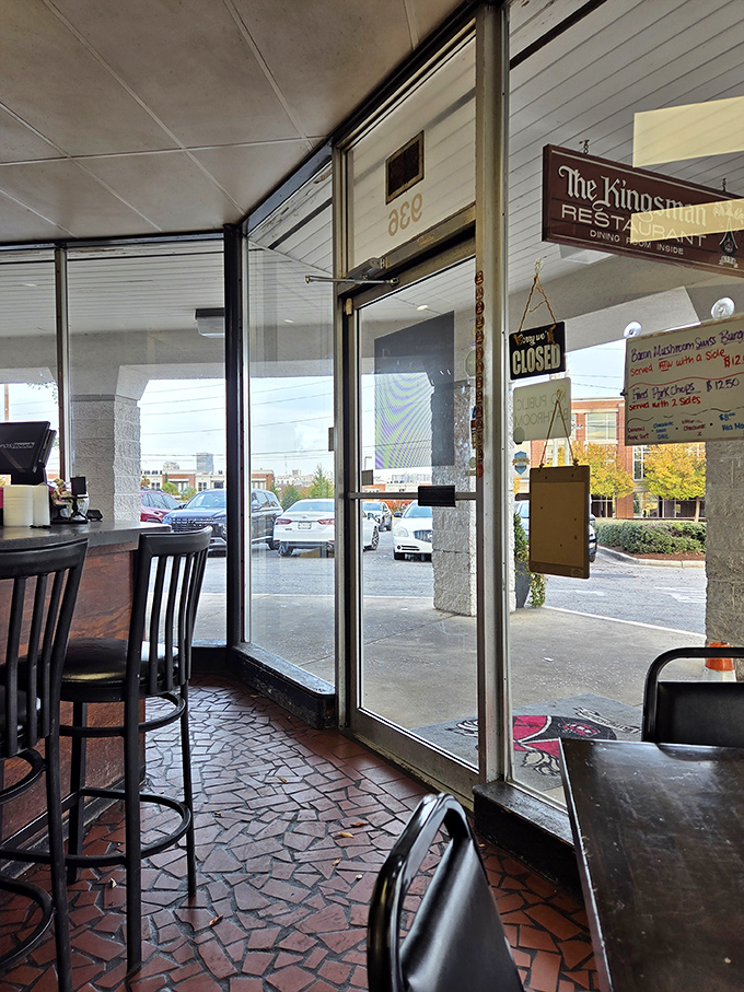 A glimpse through the glass reveals the promise of honest food and zero pretension. Some doors lead to adventure; this one leads to satisfaction.