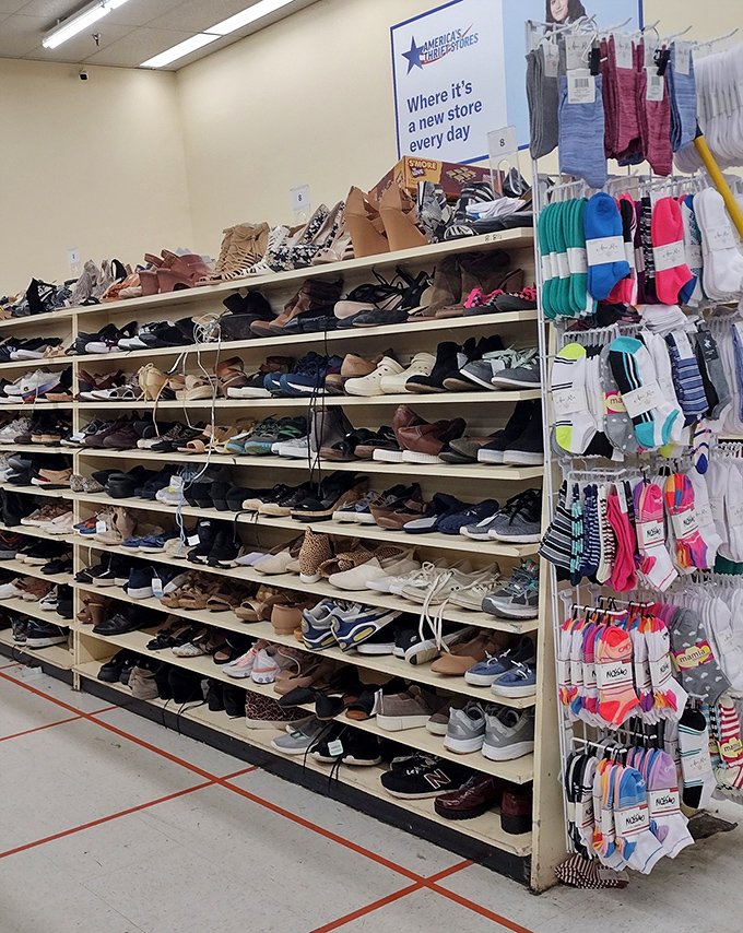 Shoe paradise stretches as far as the eye can see. From barely-worn sneakers to dress shoes, your next favorite footwear is hiding somewhere in plain sight.