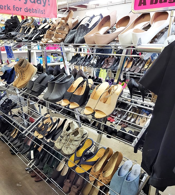 Shoe department or modern art installation? Either way, these footwear options prove style doesn't need a designer price tag.