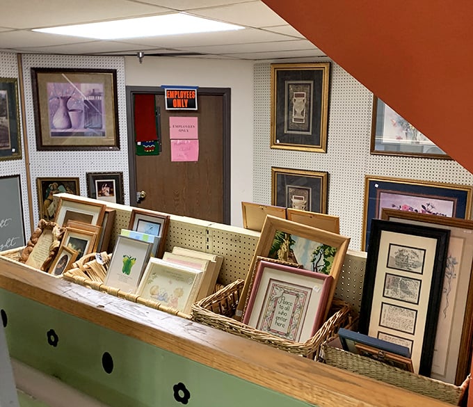 A gallery of frames awaits your family photos, inspirational quotes, or that artwork your five-year-old swears is a masterpiece.