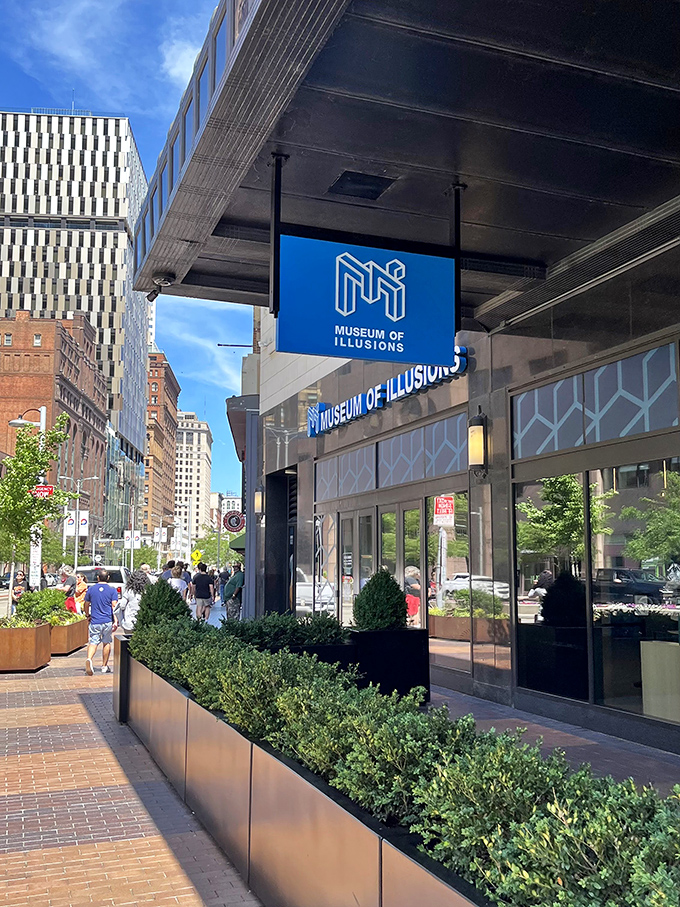 Downtown Cleveland's skyline provides the perfect backdrop for this temple of trickery, where reality takes a backseat to wonder.