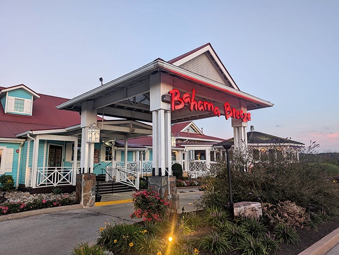 The entrance isn't just welcoming&mdash;it's practically waving you in with the enthusiasm of a long-lost friend who happens to be holding a plate of coconut shrimp.