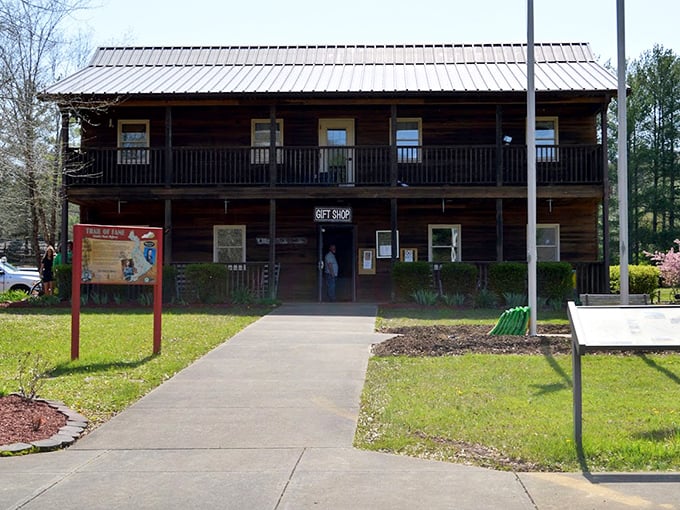 Rustic charm with purpose – this log cabin gift shop houses memories you can take home when the vacation must sadly end.