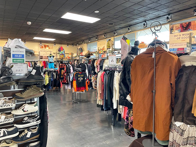 A well-organized interior that invites exploration. This isn't your grandma's cluttered thrift store &ndash; it's secondhand shopping evolved.