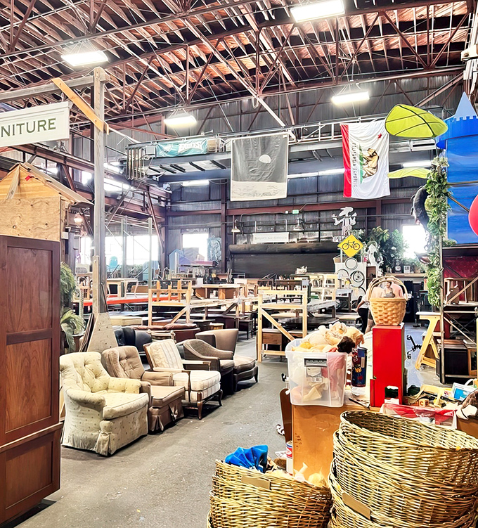 The warehouse vastness of Urban Ore's interior makes you feel like you've discovered a secret museum where everything's for sale.