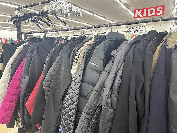 Winter coat alley&mdash;where sensible Texans know that scoring a Columbia jacket for under $10 is the real victory against those three cold days each year.