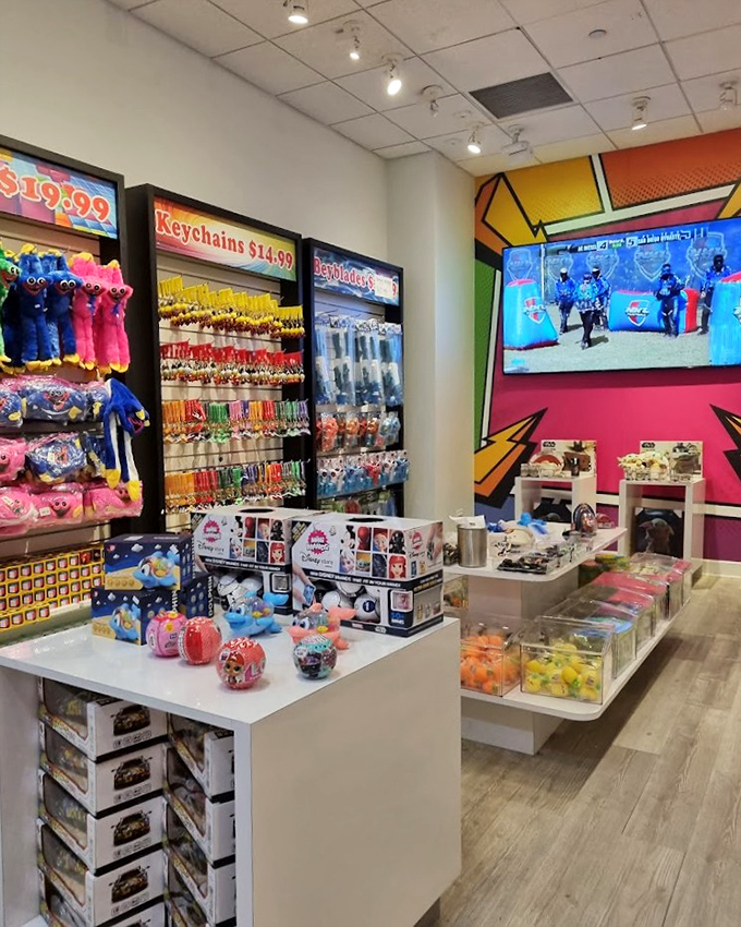 Souvenir heaven awaits with keychains and trinkets galore&mdash;because nothing says "I conquered Orlando" like a plastic flamingo magnet.