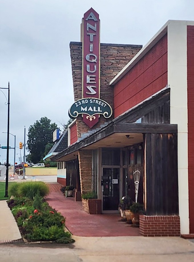 The exterior might be unassuming, but that vintage sign promises adventures in time travel. Oklahoma history preserved in brick and mortar.