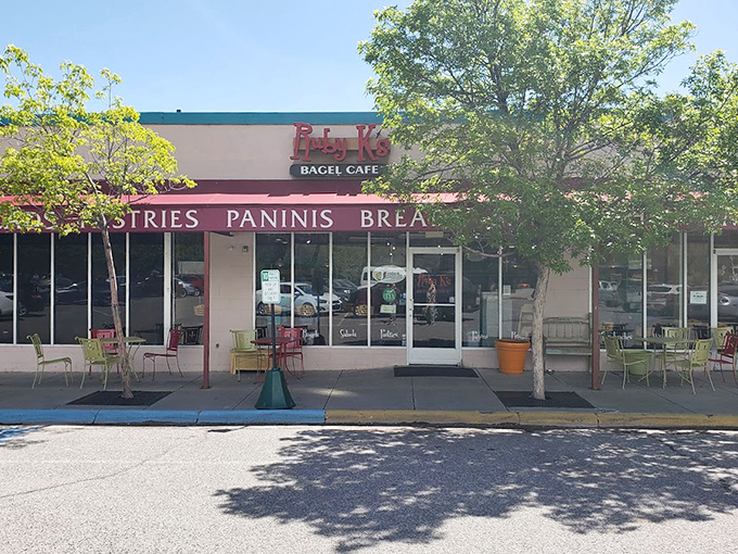 Ruby K's exterior on a sunny day&mdash;proof that sometimes the best culinary treasures aren't hiding in fancy buildings but in modest storefronts. 