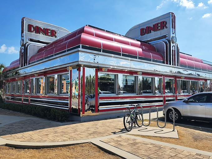 Chrome, curves, and classic design&mdash;the Sunliner's exterior is automotive-inspired architecture that makes you hungry before you even step inside.