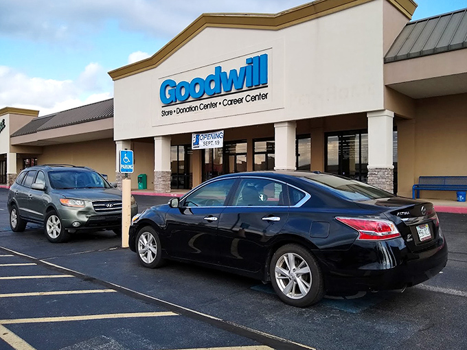 Even from the parking lot, you can feel the magnetic pull of potential treasures waiting just beyond those double doors.