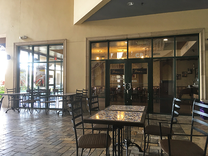 The outdoor seating area&mdash;where Florida weather and Moroccan flavors create the perfect storm of dining delight.