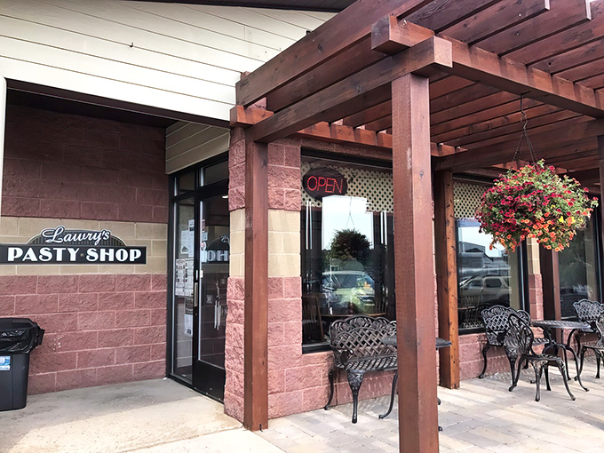 The entrance to paradise, UP-style. That "OPEN" sign might be the most beautiful word in the English language when pasties await inside.