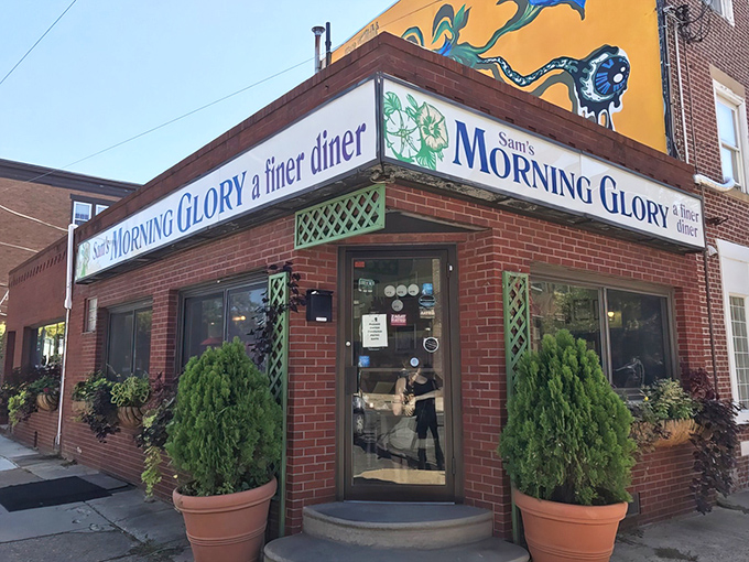 The corner brick building with its iconic sign promises more than just breakfast—it's offering entrance to a Philadelphia morning ritual worth the pilgrimage.