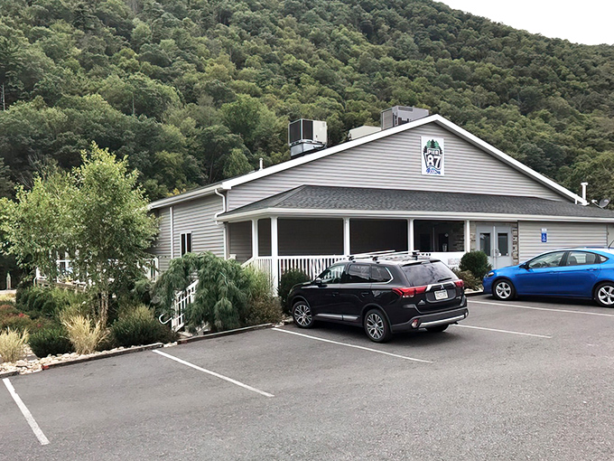 Nestled against Pennsylvania's lush hillsides, Pier 87's exterior is like the cover of a book whose delicious story you'll want to read again and again.