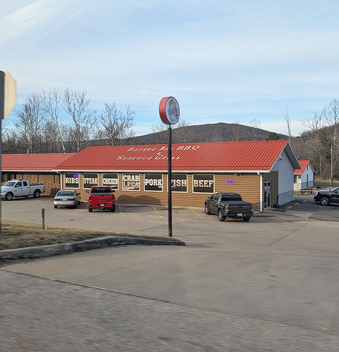 From this angle, Baylee Jo's looks like a barbecue mirage appearing on the horizon &ndash; the kind of vision that makes you drive faster.