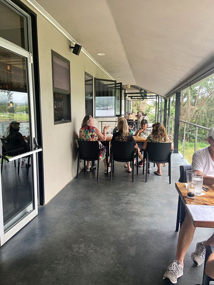 Outdoor dining with bay views where the gentle Hawaiian breeze serves as the perfect accompaniment to every bite.
