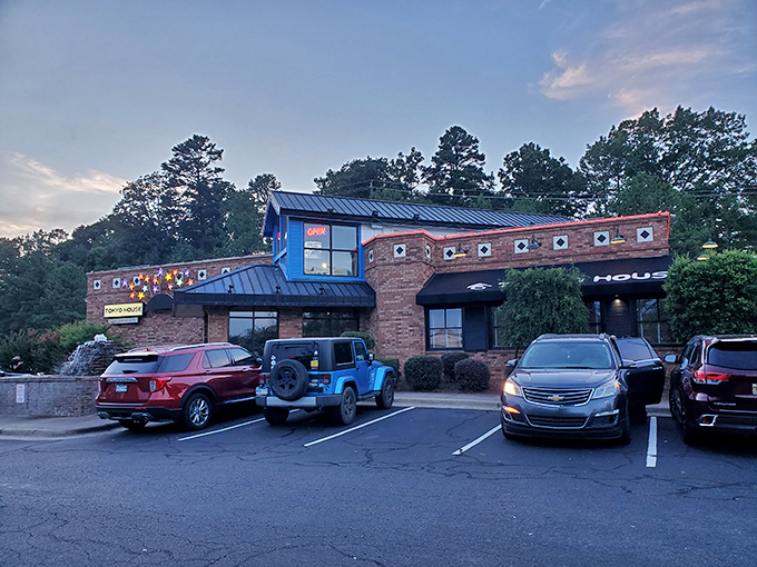 The packed parking lot tells the real story: when locals are willing to circle for a spot, you know what's inside is worth the wait.