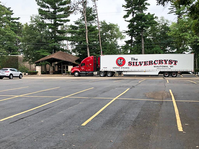 Even the delivery truck proudly announces Silvercryst's reputation &ndash; when your food needs its own semi, you're doing something right.