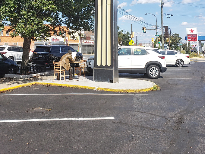 Even on a gray day, the Mayfair's neon sign and silver exterior shine like a beacon of hope for the hungry souls of Northeast Philly.