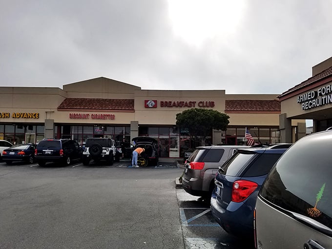A packed parking lot&mdash;the universal sign of deliciousness within. Like breadcrumbs leading to treasure, these cars guide hungry travelers home.